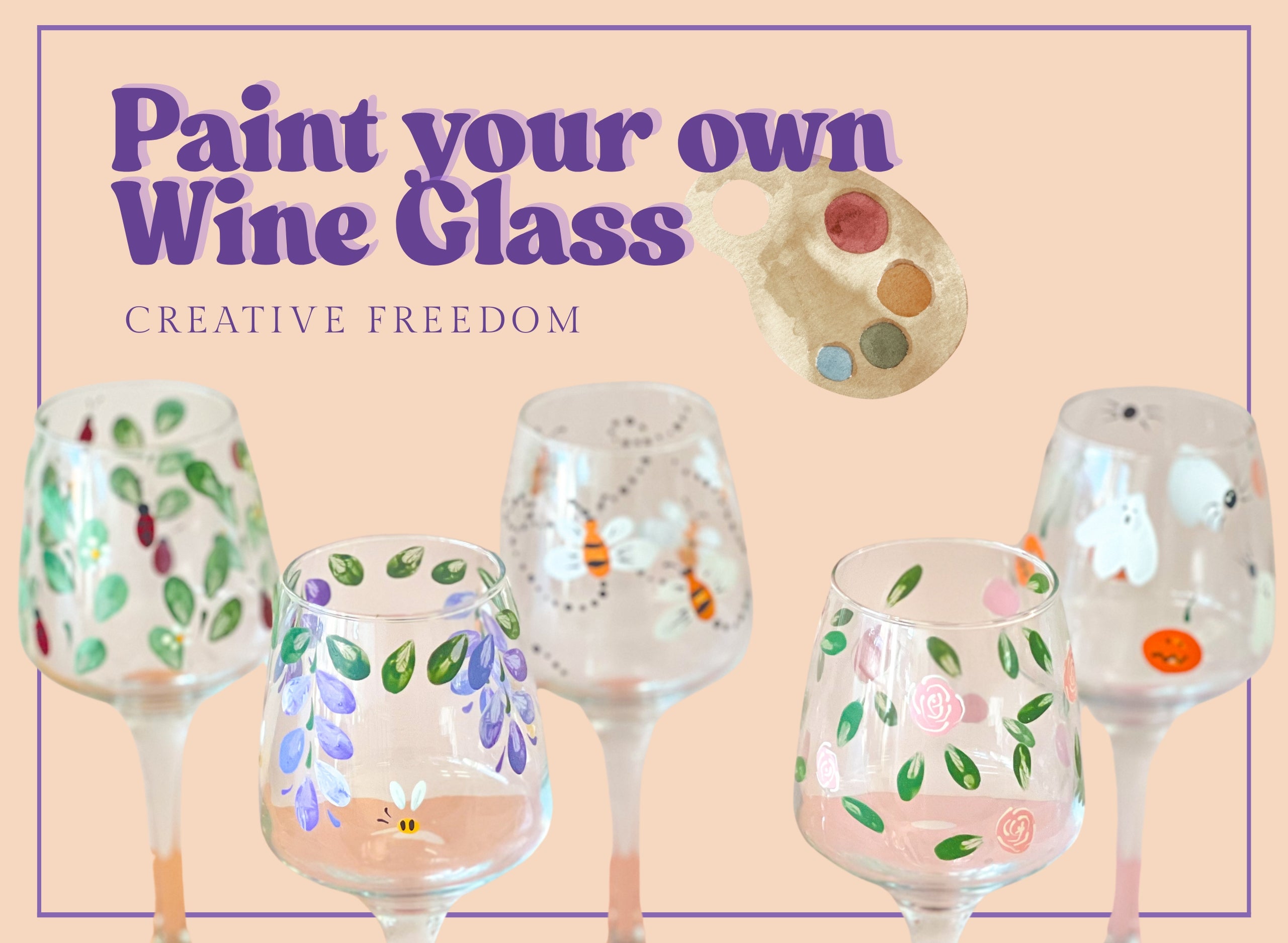 Wine Glass Painting Workshop - Creative Freedom – Florense